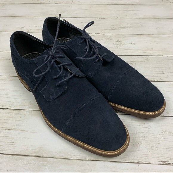 Carlo Morandi | Shoes | Carlo Morandi Tony Blue Suede Cap Toe Derby ...